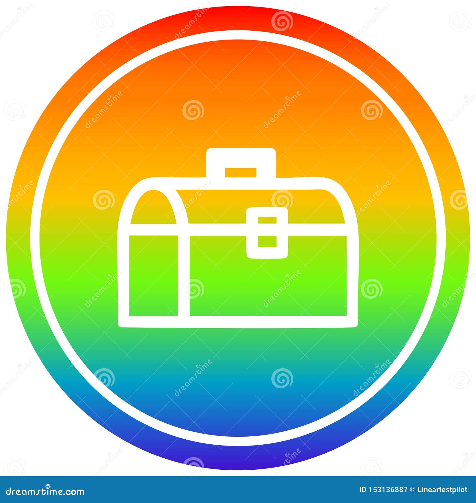 A Creative Tool Box Circular in Rainbow Spectrum Stock Vector ...
