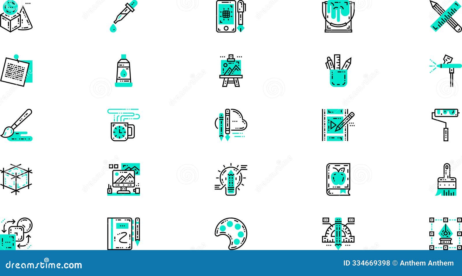 Creative Tools Icons High-Quality Vector Icons Collection with Editable ...