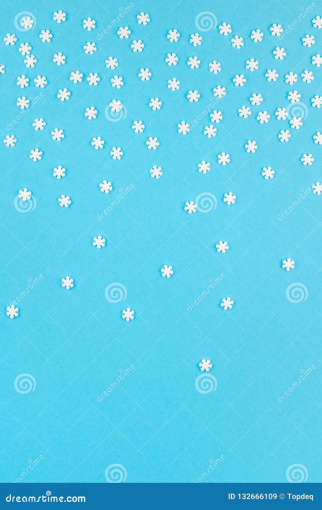 Winter Pattern Made of Small White Snowflakes Stock Image - Image of ...