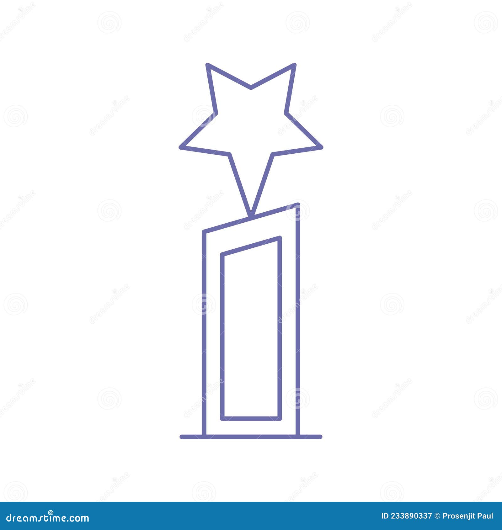 Creative Topper Award Trophy Icon Stock Vector - Illustration of ...