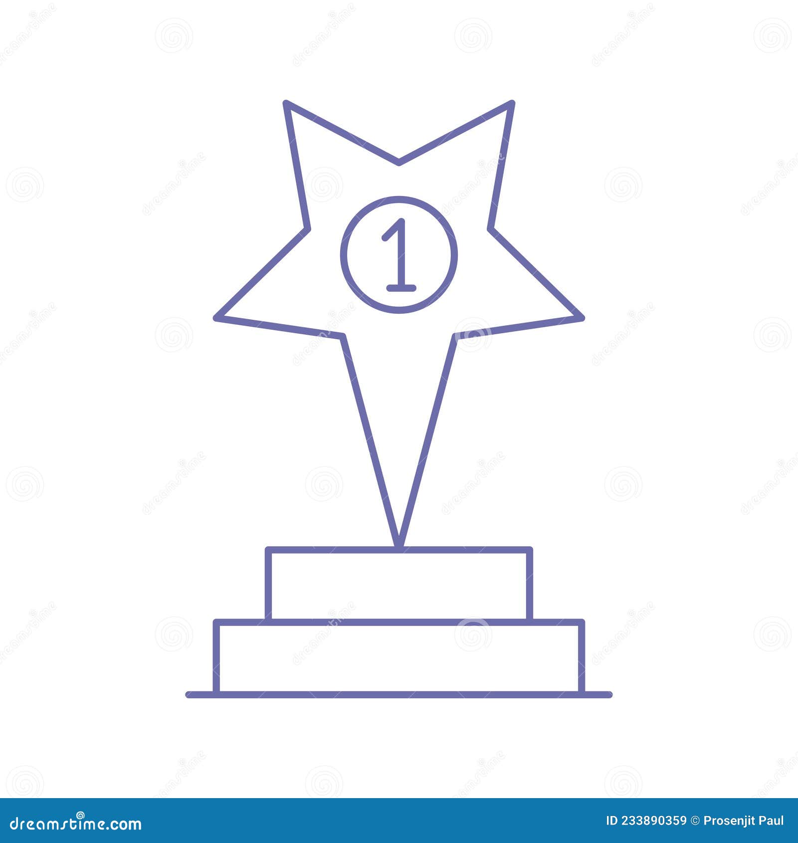 Creative Topper Award Trophy Icon Stock Vector - Illustration of ...