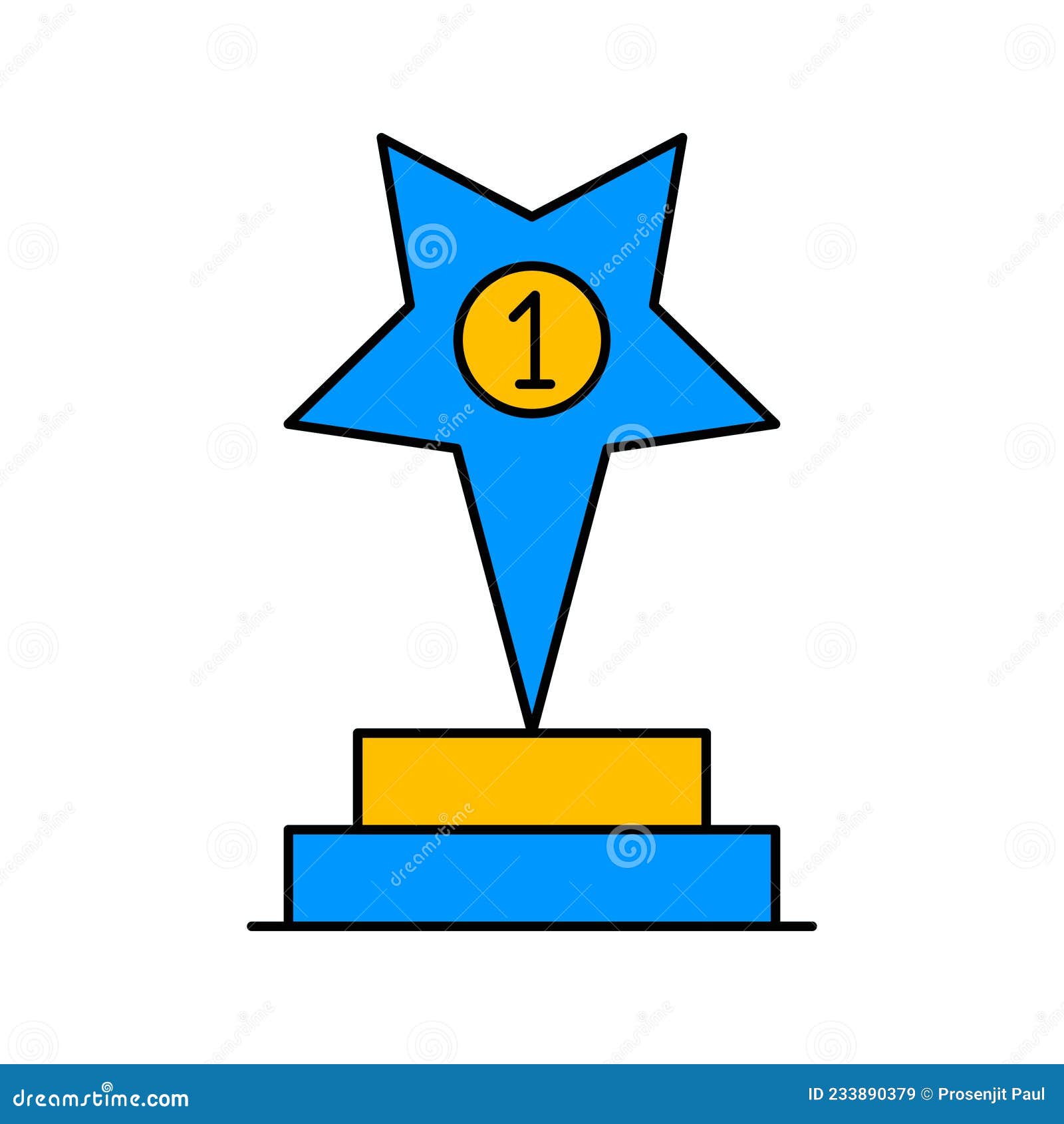 Creative Topper Award Trophy Icon Stock Vector - Illustration of icon ...