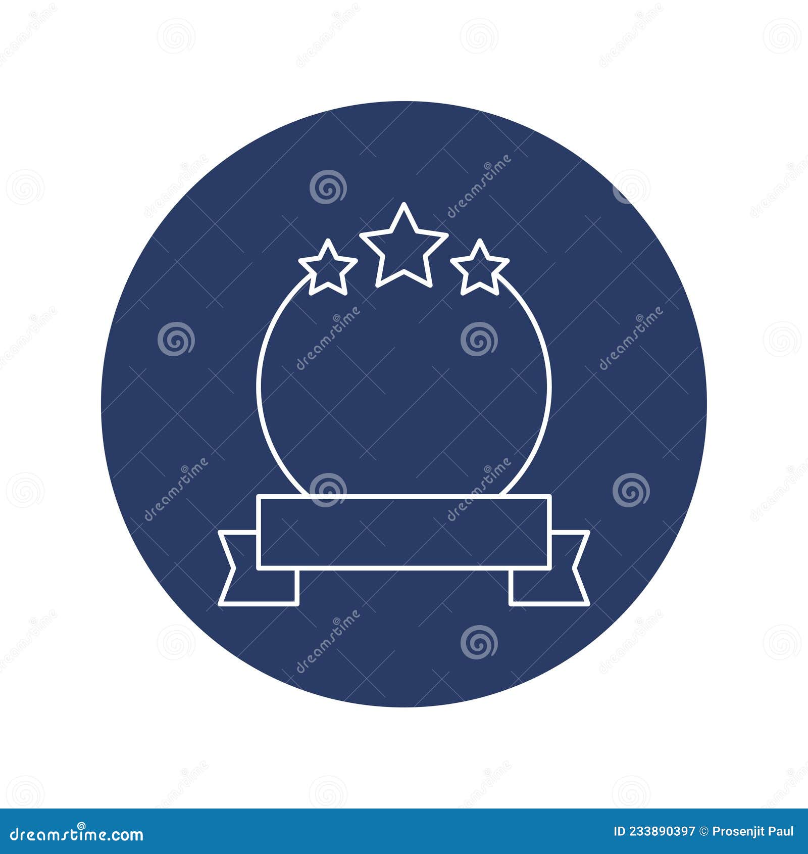 Creative Topper Award Trophy Icon Stock Vector - Illustration of badge ...