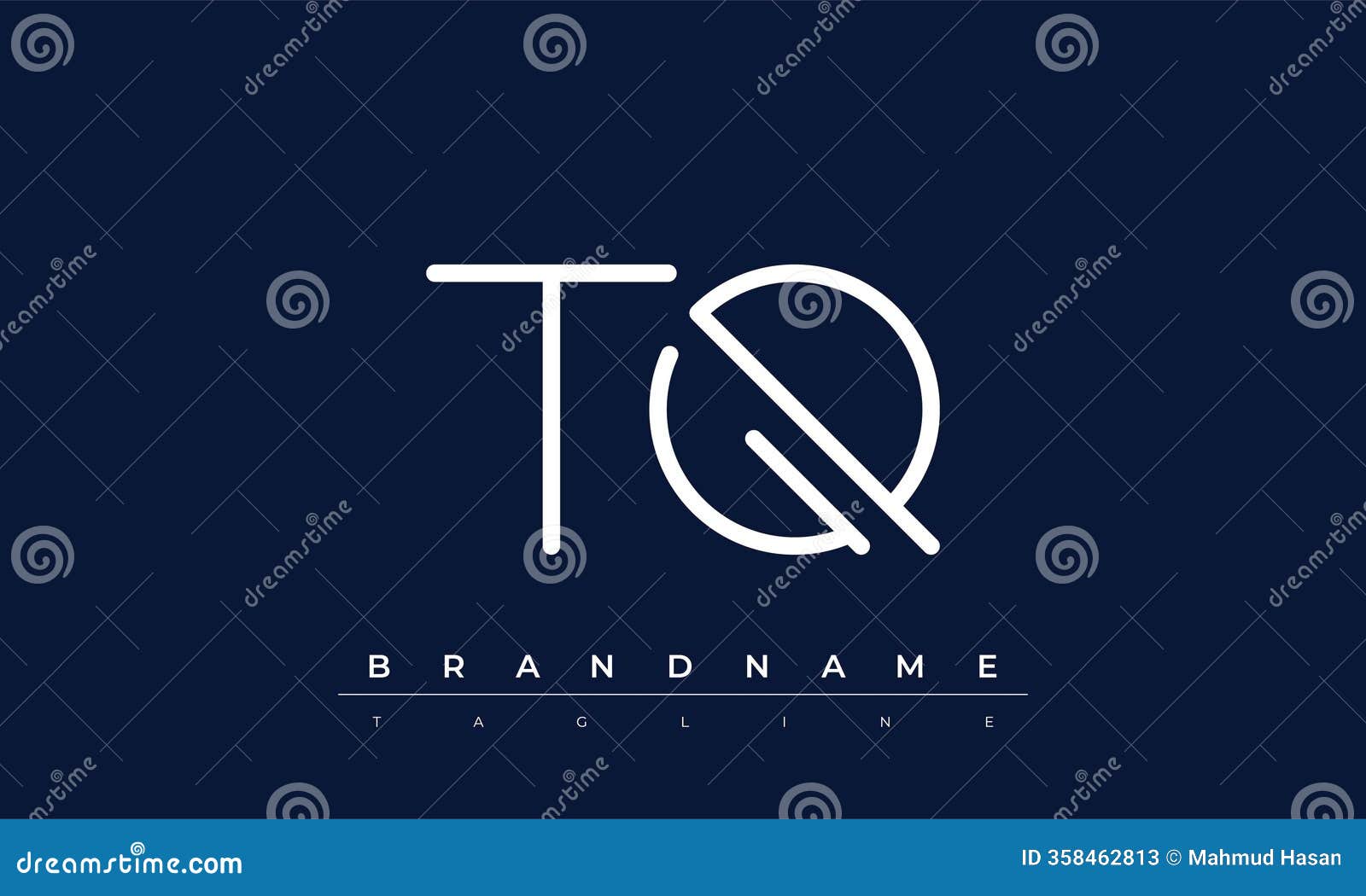 Creative TQ Letter Initial Logo Vector Image Stock Vector ...