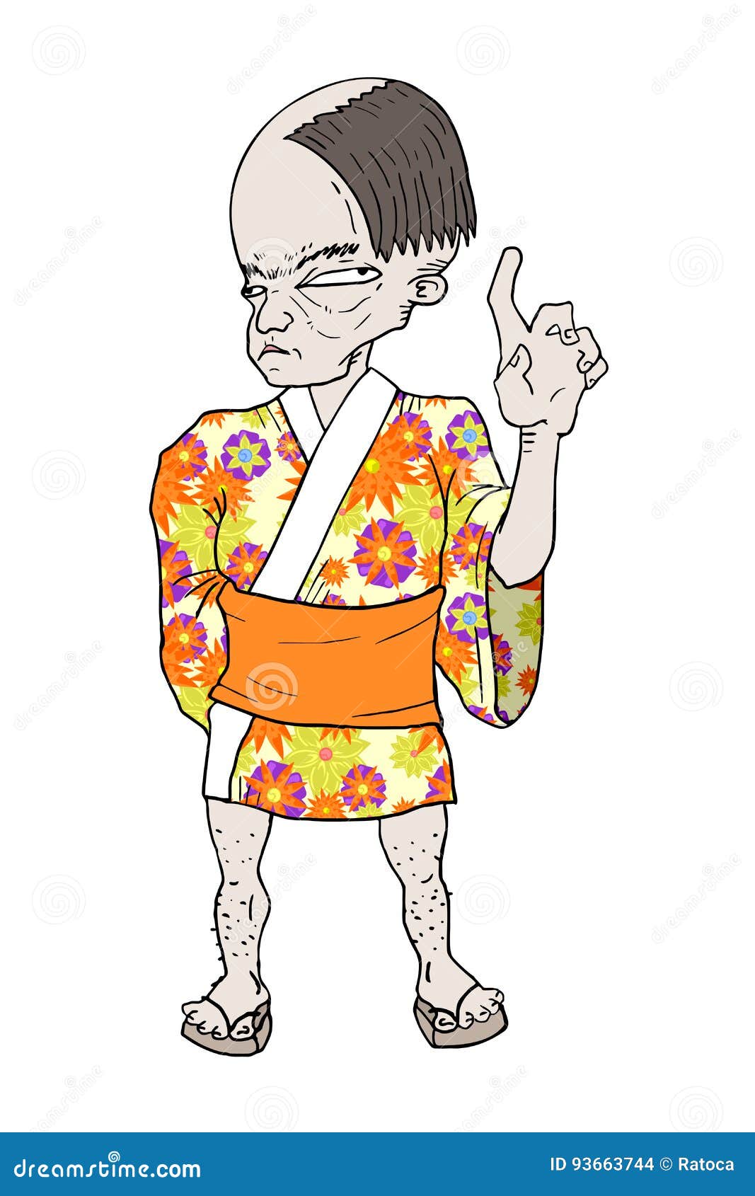 Creative Traditional Japanese Man Draw Stock Vector - Illustration of ...