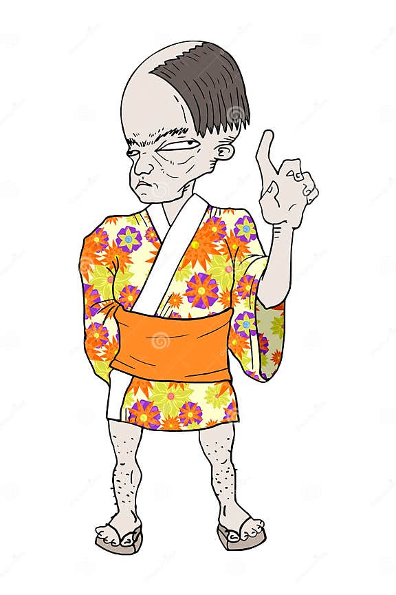 Creative Traditional Japanese Man Draw Stock Vector - Illustration of ...