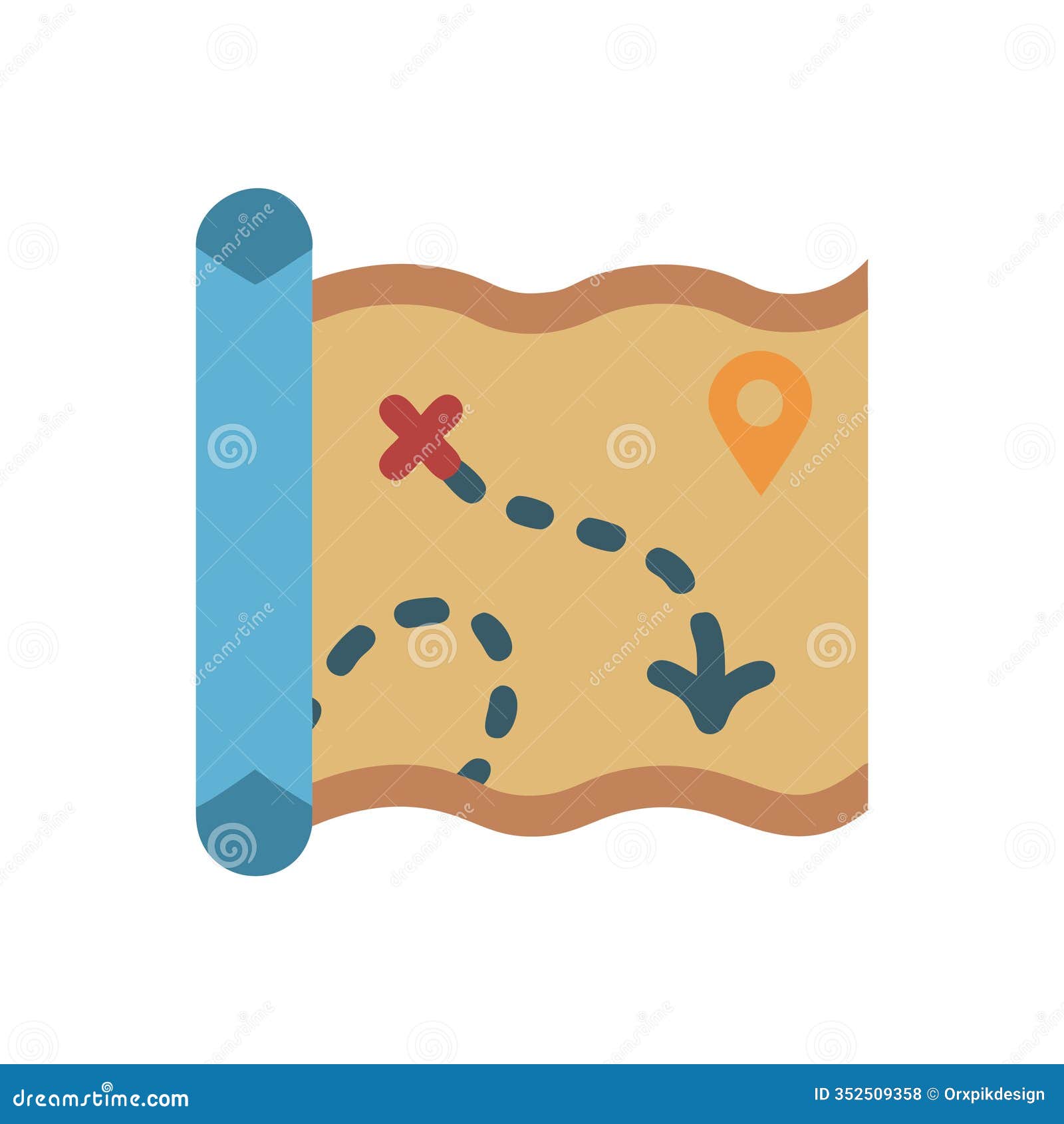 Pirate Adventures Map. Pirates Islands, Board Paper Play Location ...