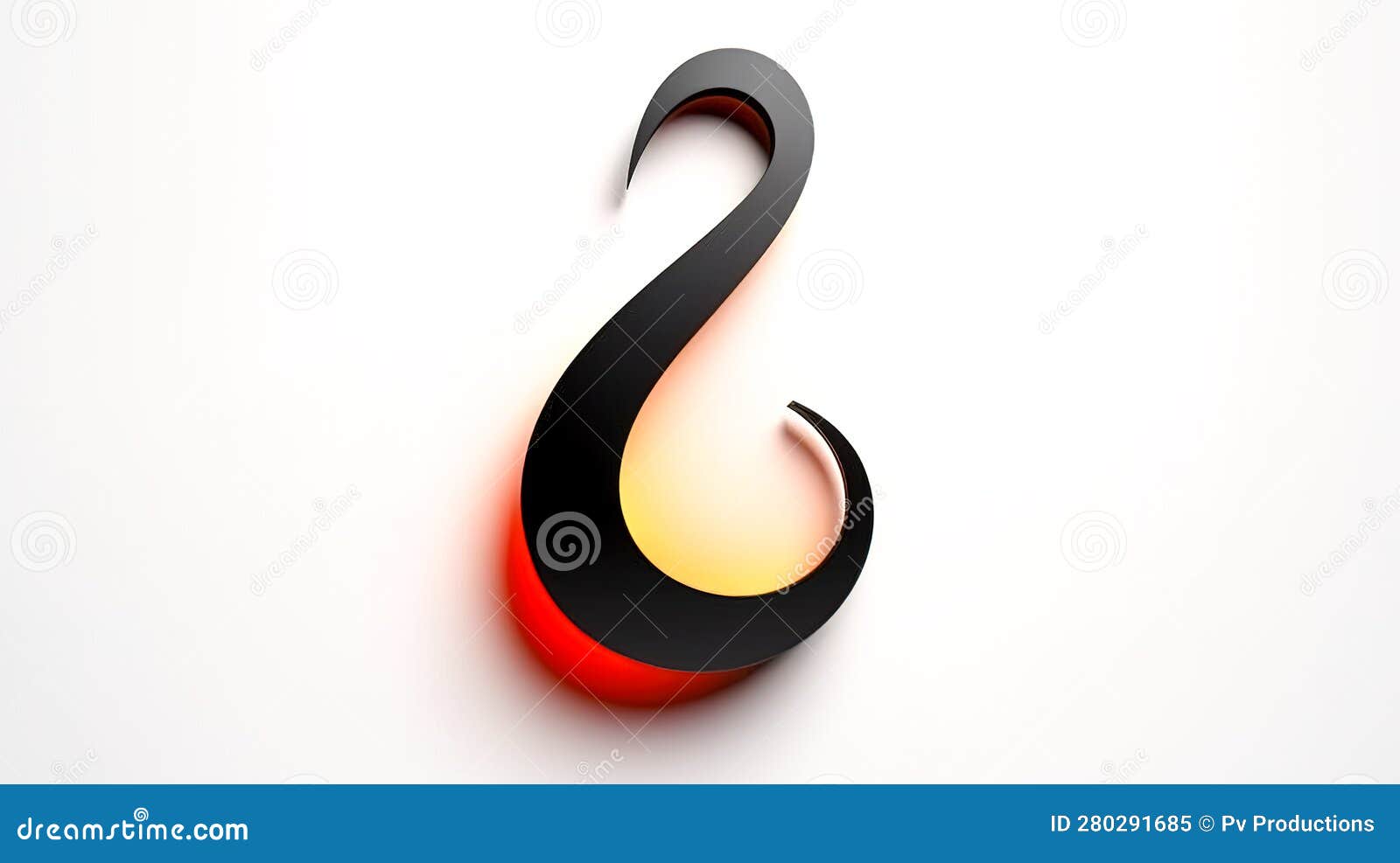 Creative Treble Musical Clef Logo, Generative AI. Stock Illustration ...