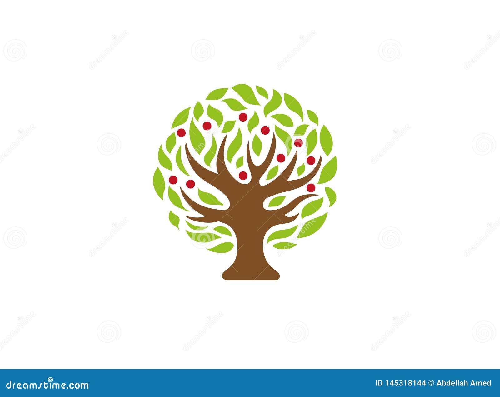 Creative Tree Logo stock vector. Illustration of logo - 145318144