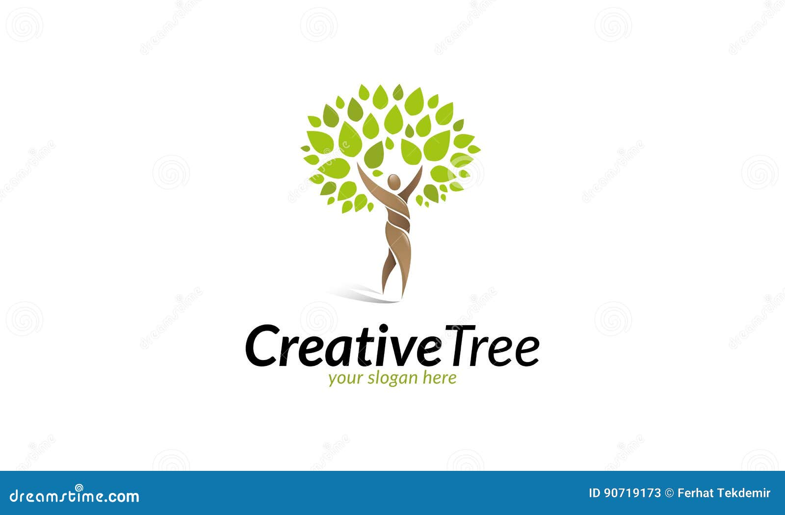 Creative Tree Logo stock vector. Illustration of blooming - 90719173