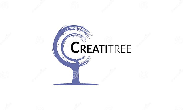Creative Tree Logo stock illustration. Illustration of wood - 90553706