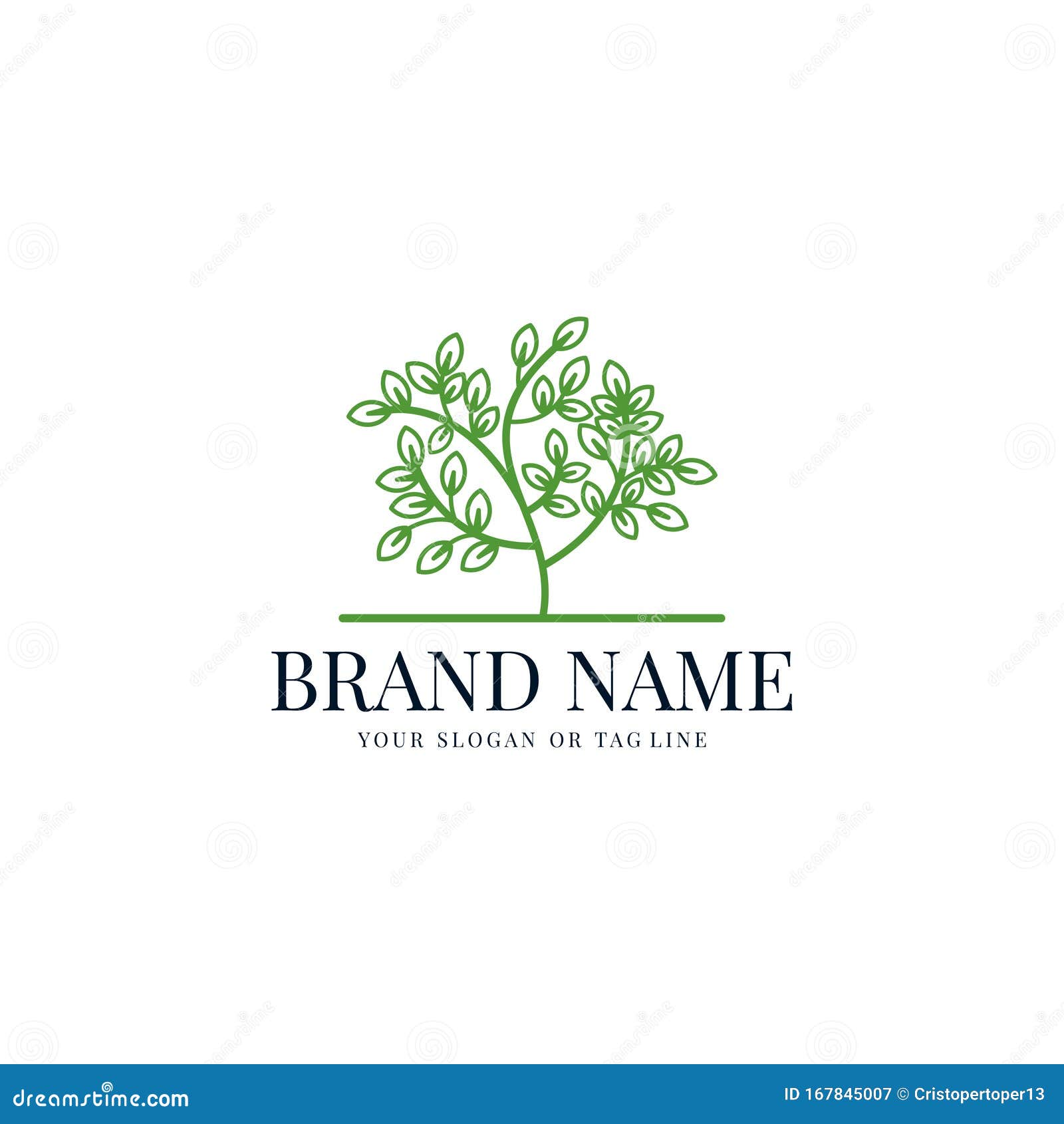 Creative tree logo vector stock vector. Illustration of ecology - 167845007