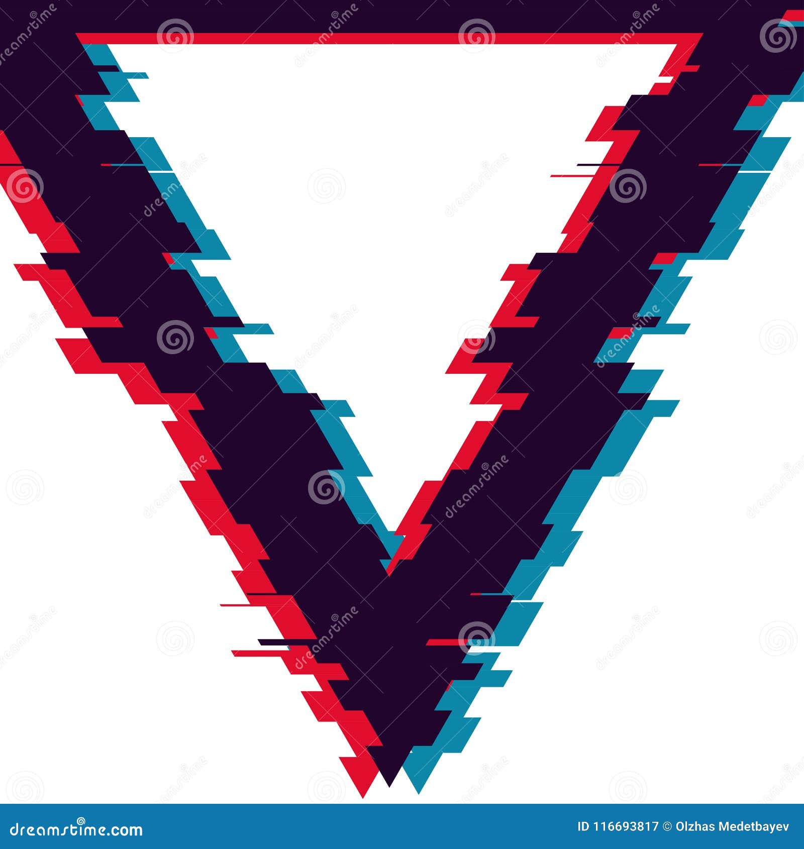 Image with glitch effect. stock illustration. Illustration of banner ...