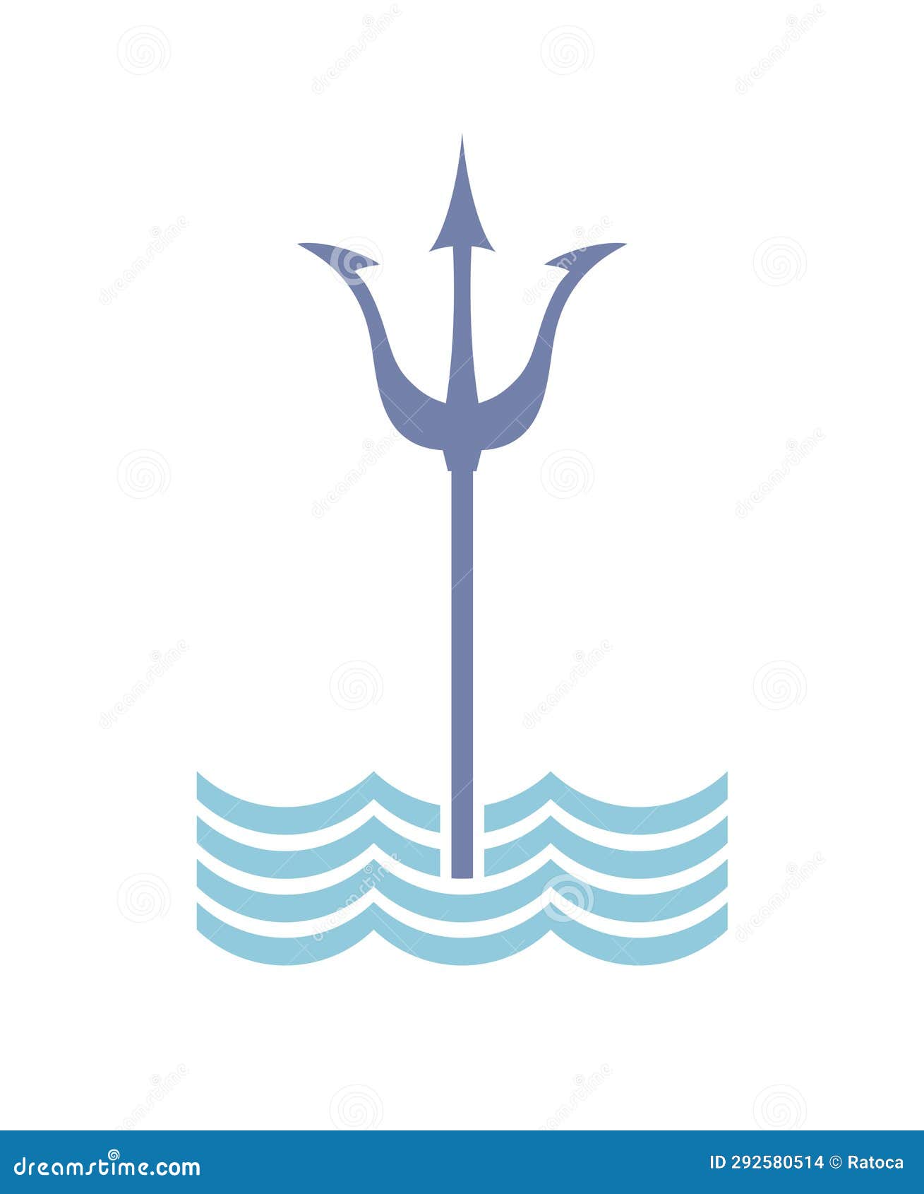 Creative trident symbol stock vector. Illustration of weapon - 292580514