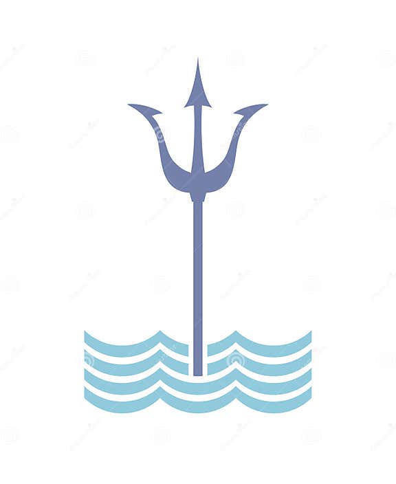 Creative trident symbol stock vector. Illustration of weapon - 292580514