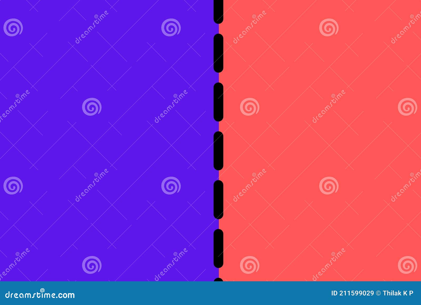 Creative Two Parallel Color with Line Abstract or Illustration ...