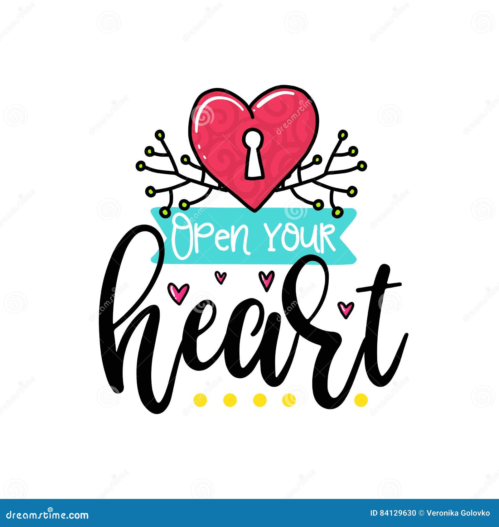 Creative Typography Card with Phrase Stock Vector - Illustration of ...