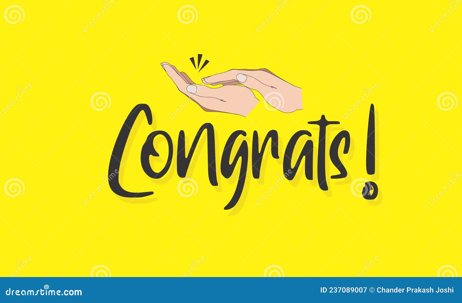 Beautiful Creative Typography of Congrats. Editable Illustration of ...