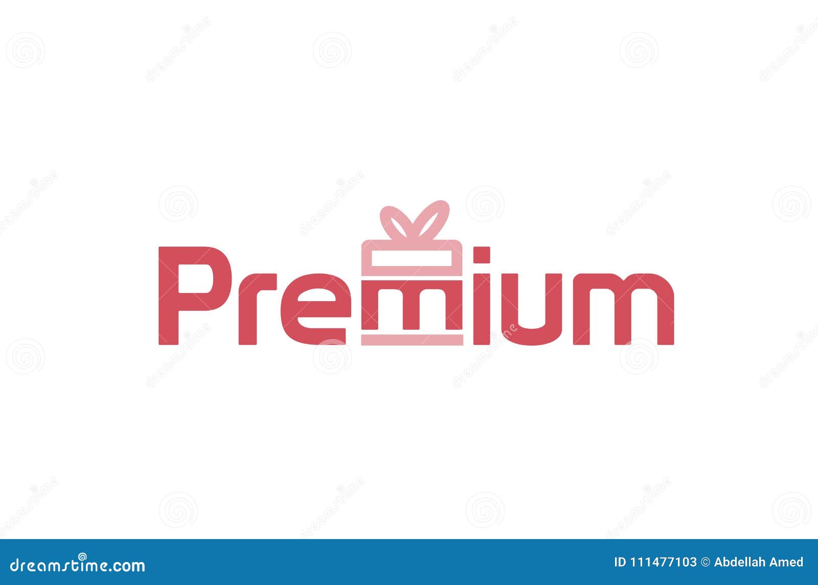 Creative Typography Premium Gift Logo Stock Vector - Illustration of ...