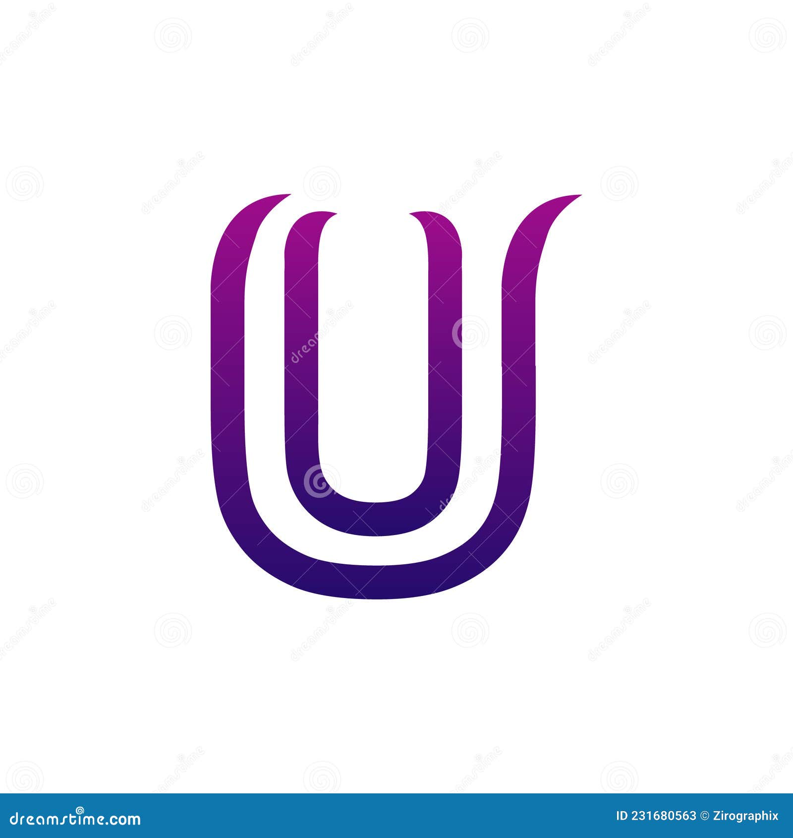 Creative U Logo Icon Design Stock Vector - Illustration of icon ...
