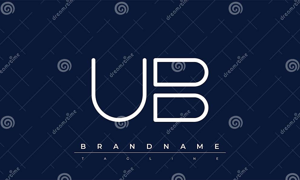 Creative UB Letter Initial Logo Vector Image Stock Vector ...