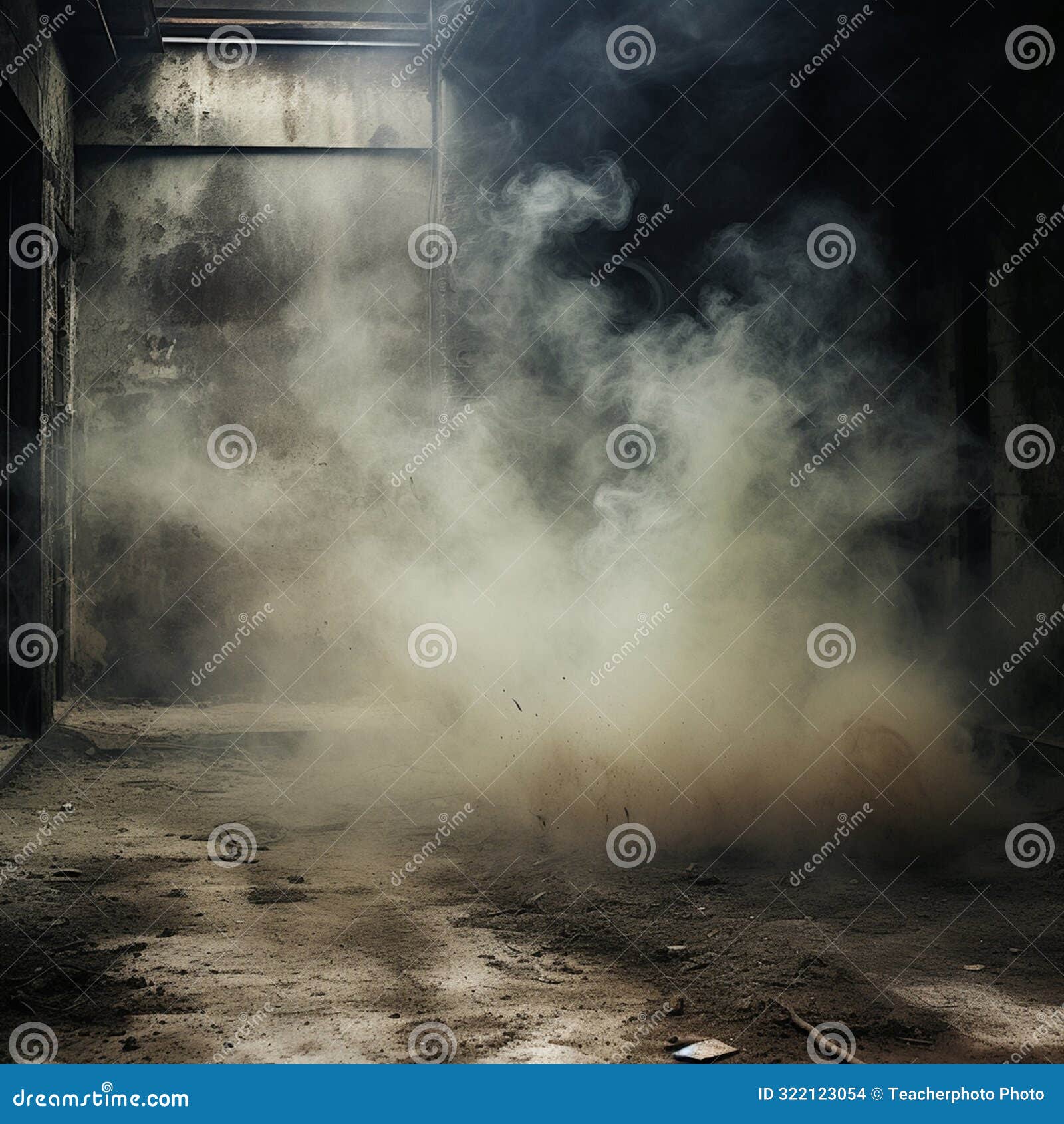 Creative and Unique Arrangement of Dramatic Smoke Patterns Against an ...