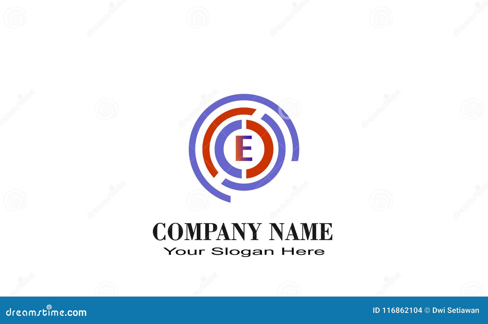 Creative Unique Letter E Design Logo Stock Vector - Illustration of ...