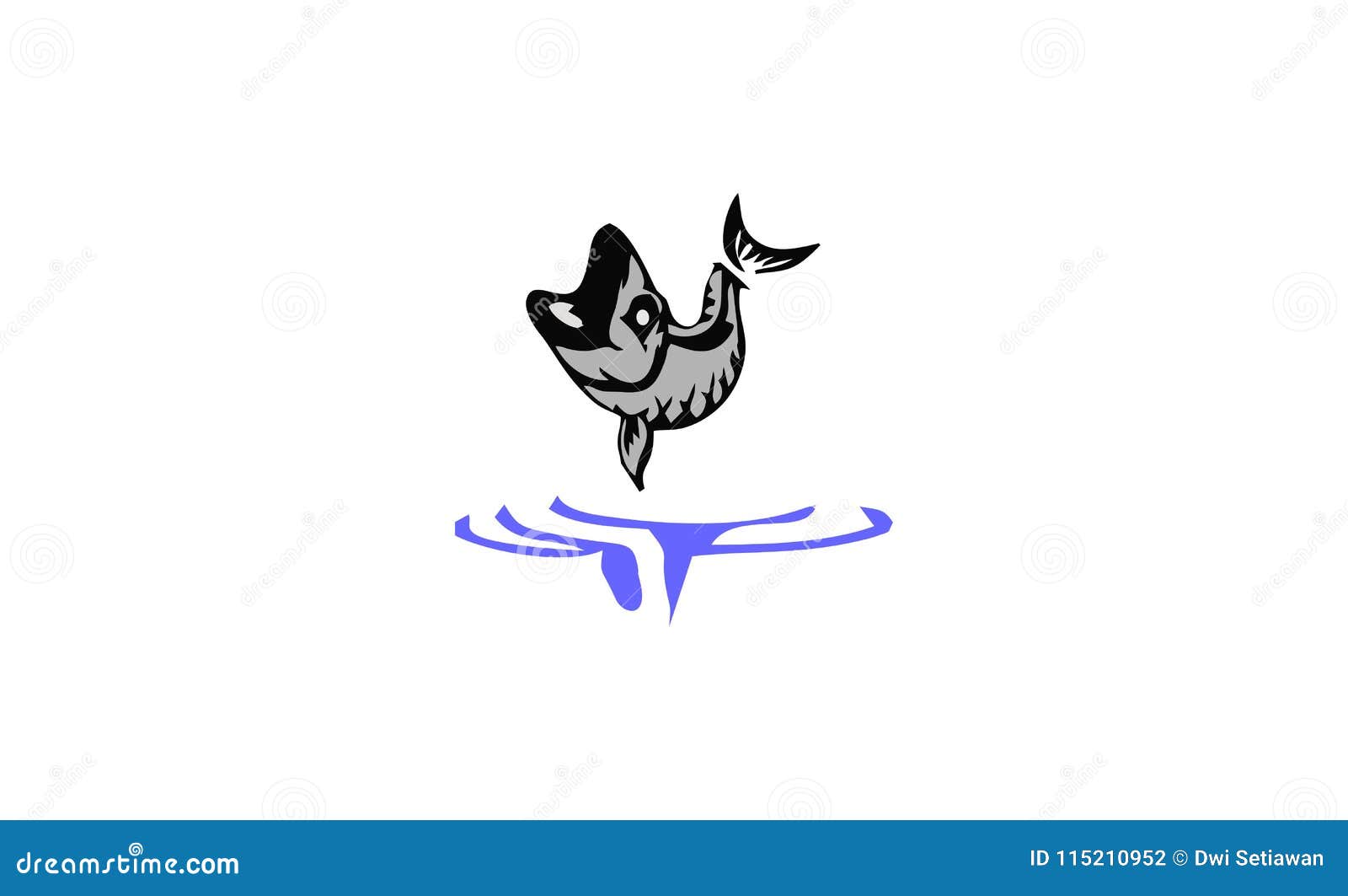 Creative Unique Fish Logo Design Stock Vector - Illustration of beast ...