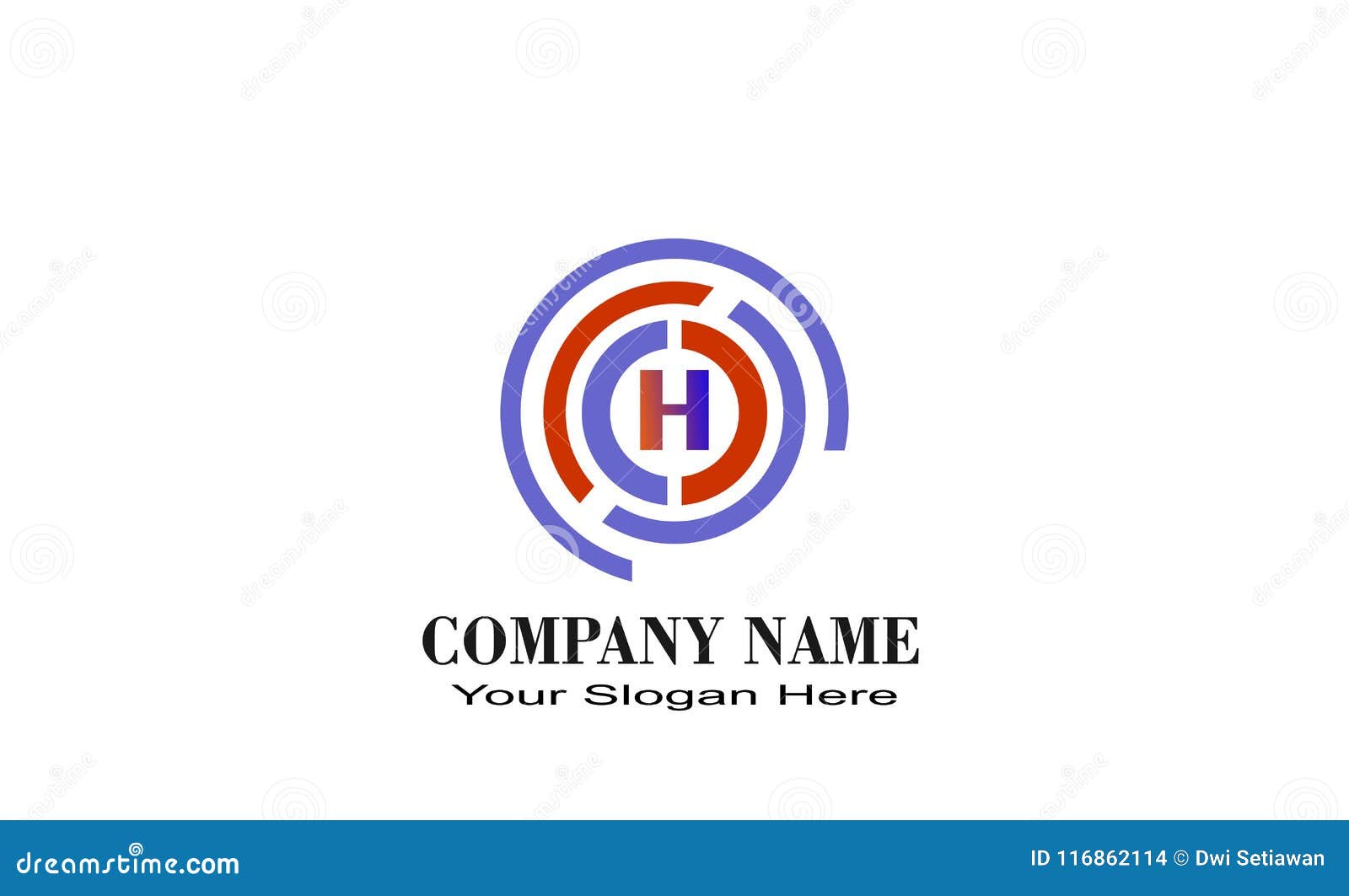 Creative Unique Letter H Design Logo Stock Vector - Illustration of ...