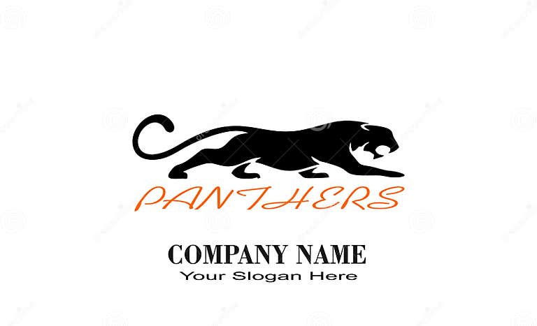 Creative Unique PANTHERS Design Logo Stock Vector - Illustration of ...
