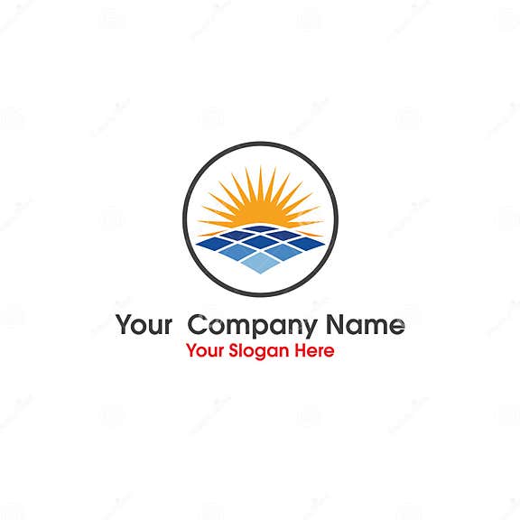 This is Creative and Unique Solar Logo. Stock Vector - Illustration of ...