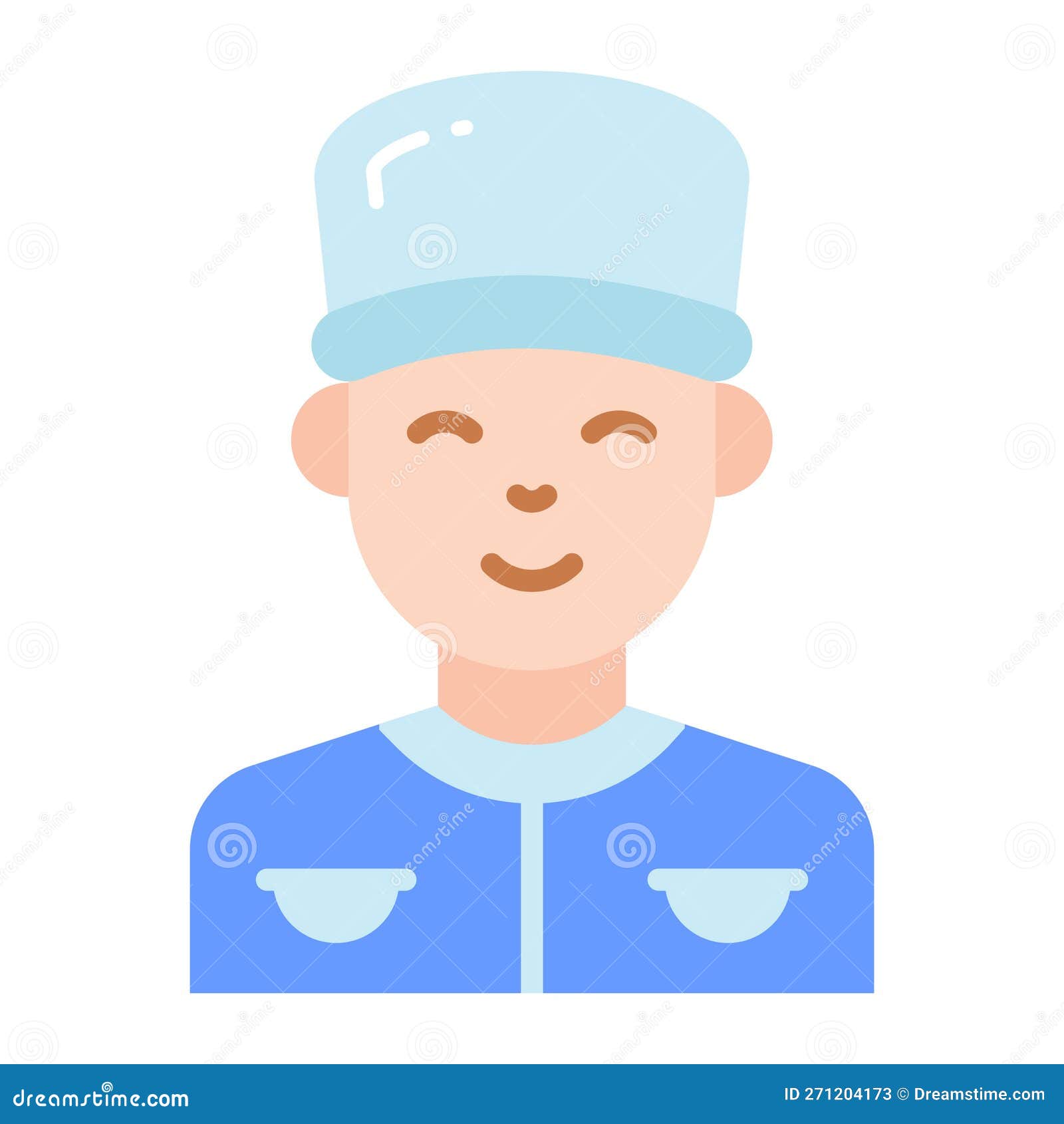 Creative and Unique Vector of Bellboy, Professional Worker Avatar Stock ...