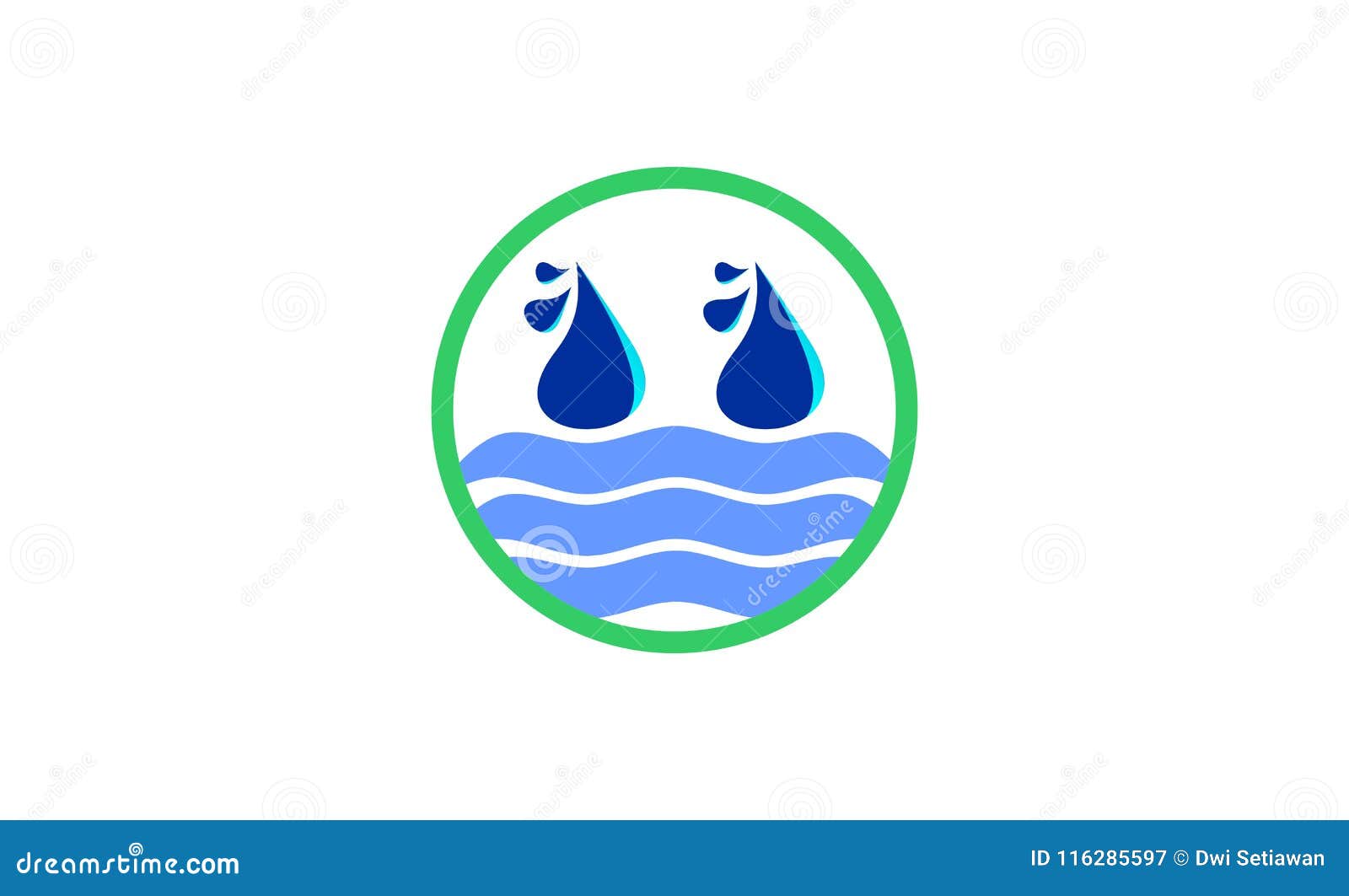 Creative Unique Water Logo Design Stock Vector - Illustration of emblem ...
