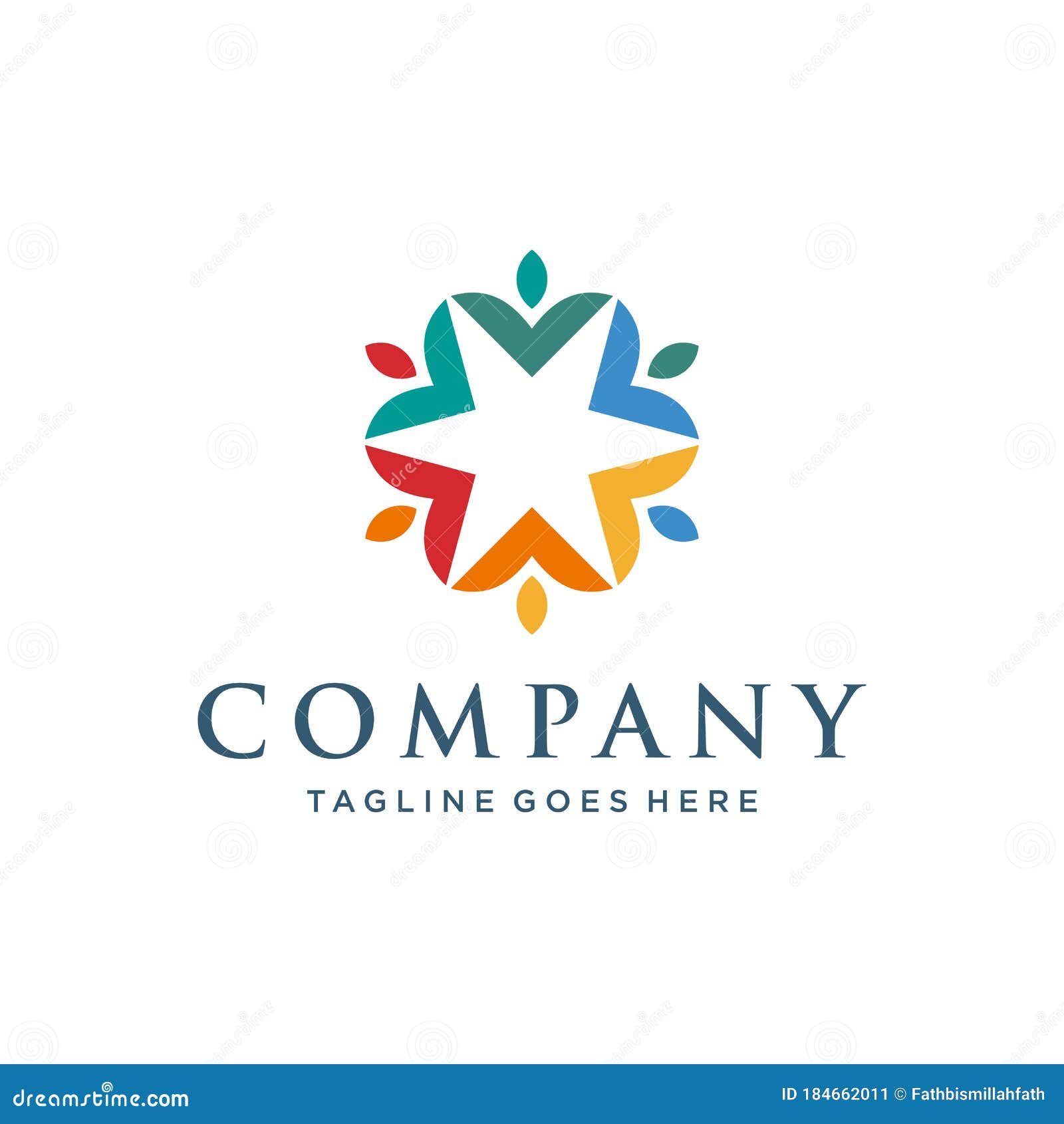 Creative Unity Logo Design Vector Template Illustration. Teamwork ...
