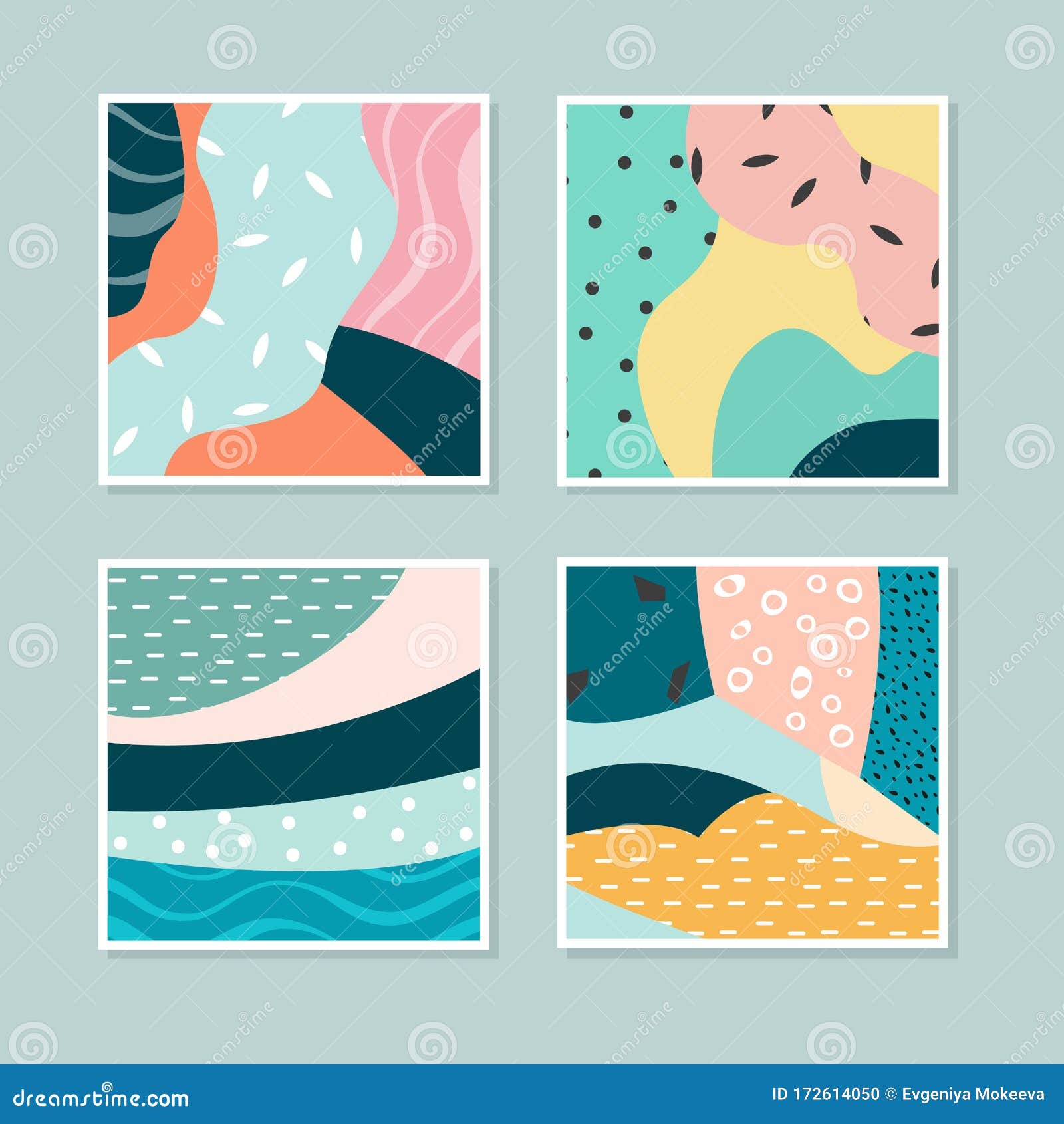 Creative Universal Abstract Cards Stock Illustration - Illustration of ...