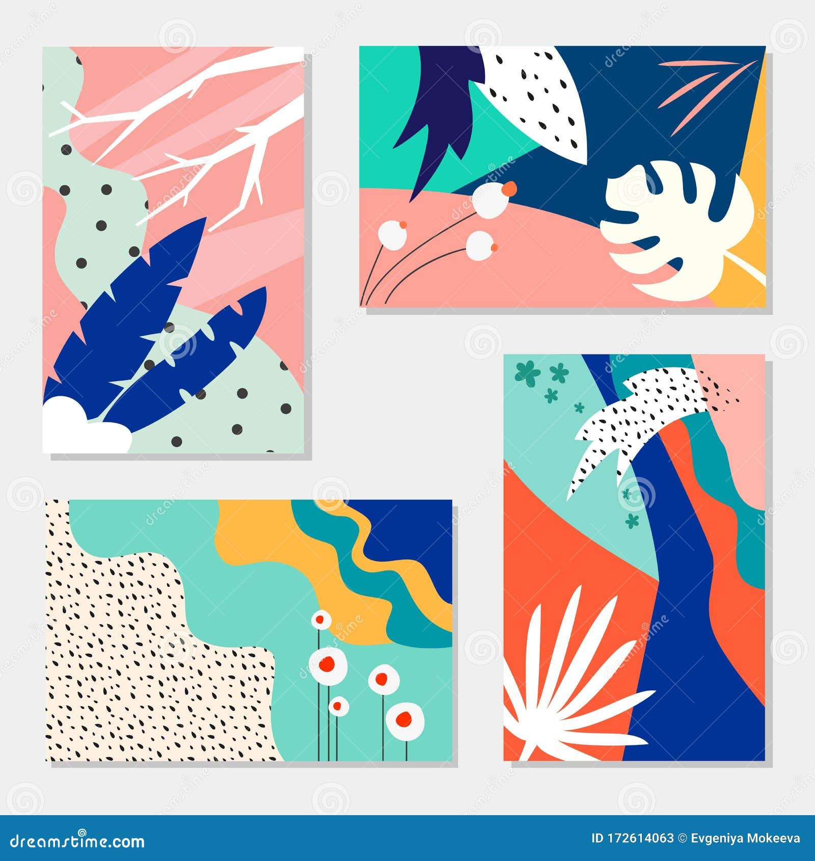 Creative Universal Abstract Cards Stock Illustration - Illustration of ...