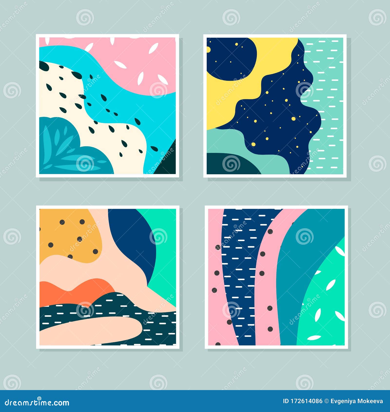 Creative Universal Abstract Cards Stock Illustration - Illustration of ...