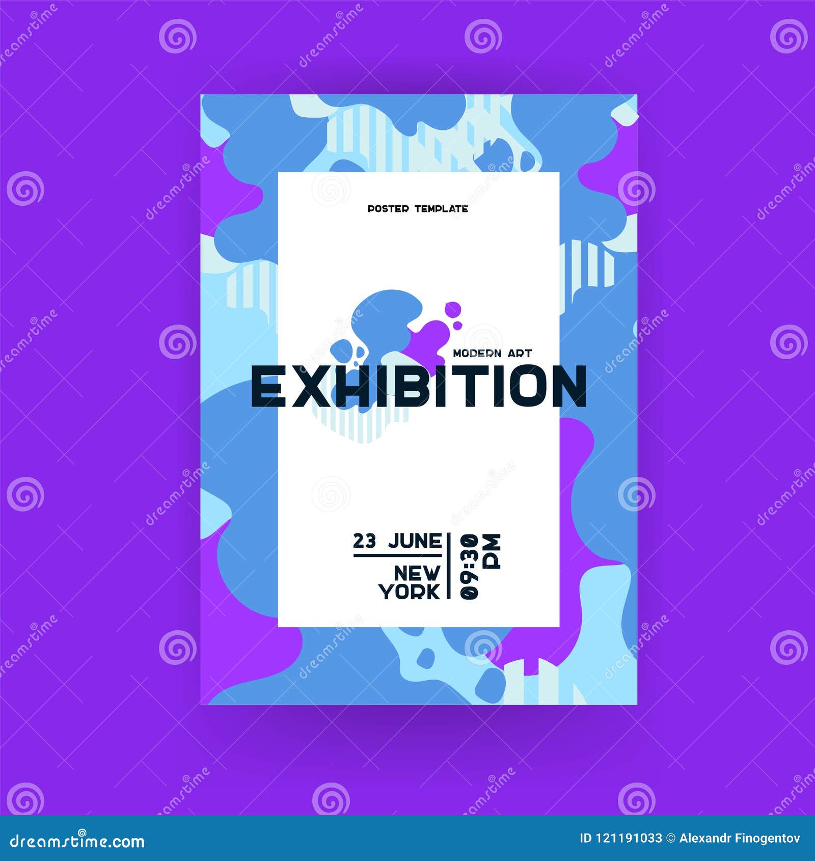 Creative Universal Art Poster. Wave Geometric Pattern Stock Vector ...