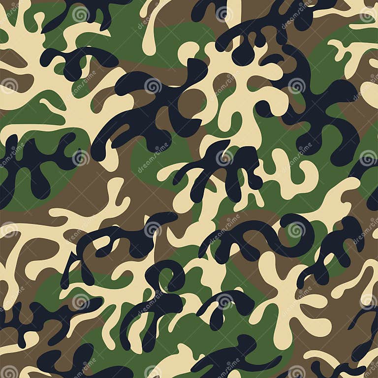 Creative Universal Hand Drawn Seamless Pattern Abstract Fill Military ...