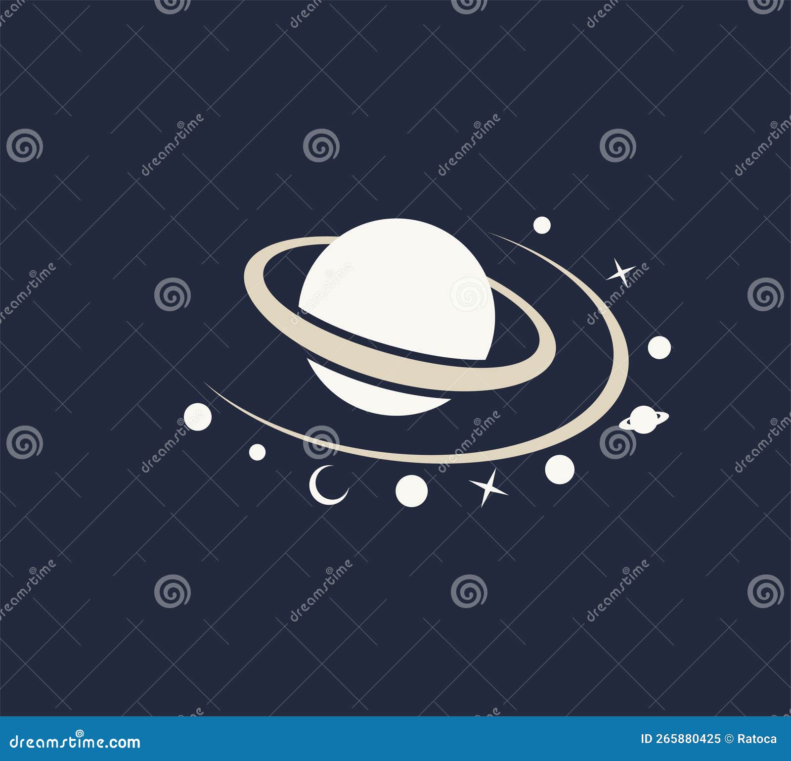 Creative universe symbol stock vector. Illustration of isolated - 265880425