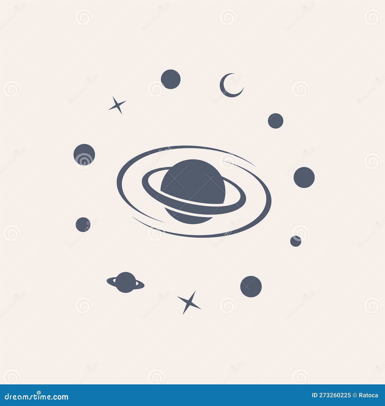 Creative universe symbol stock vector. Illustration of technology ...