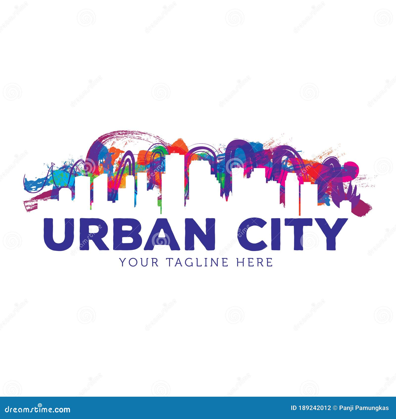 Creative Urban City Logo Template Stock Illustration - Illustration of ...