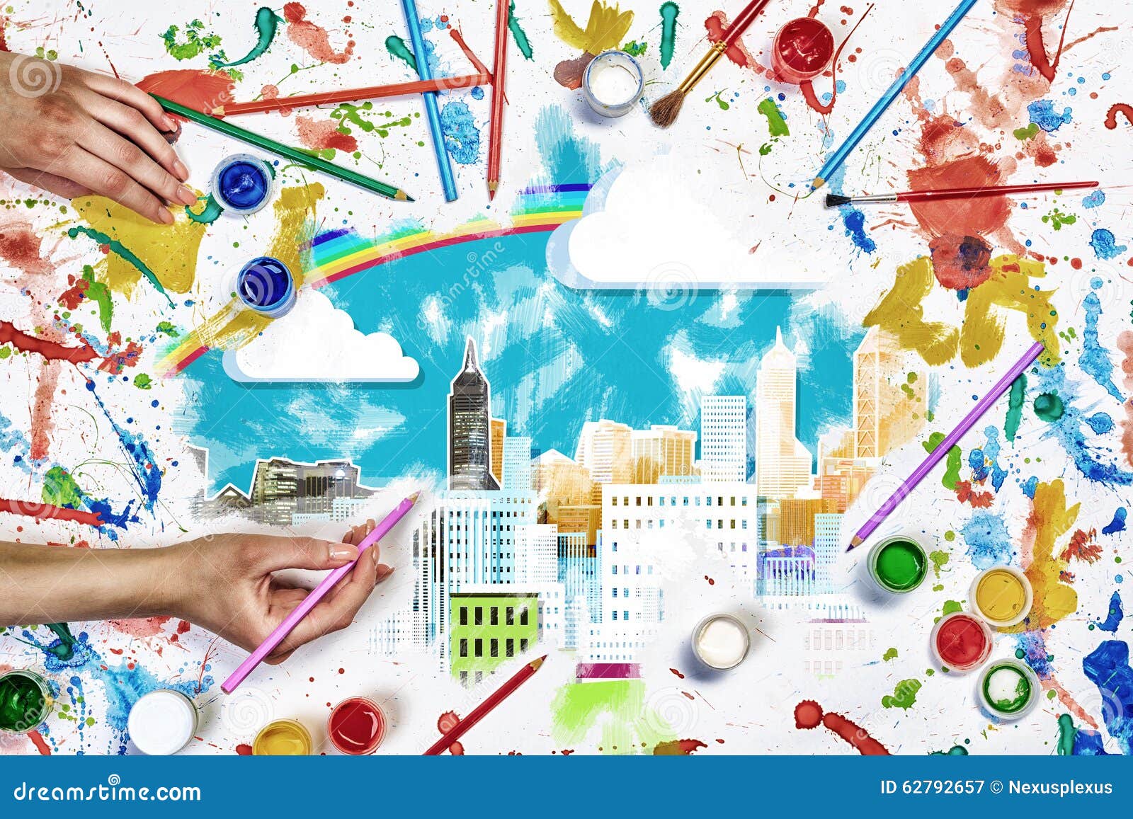 Creative urban design stock image. Image of ecology, thinking - 62792657