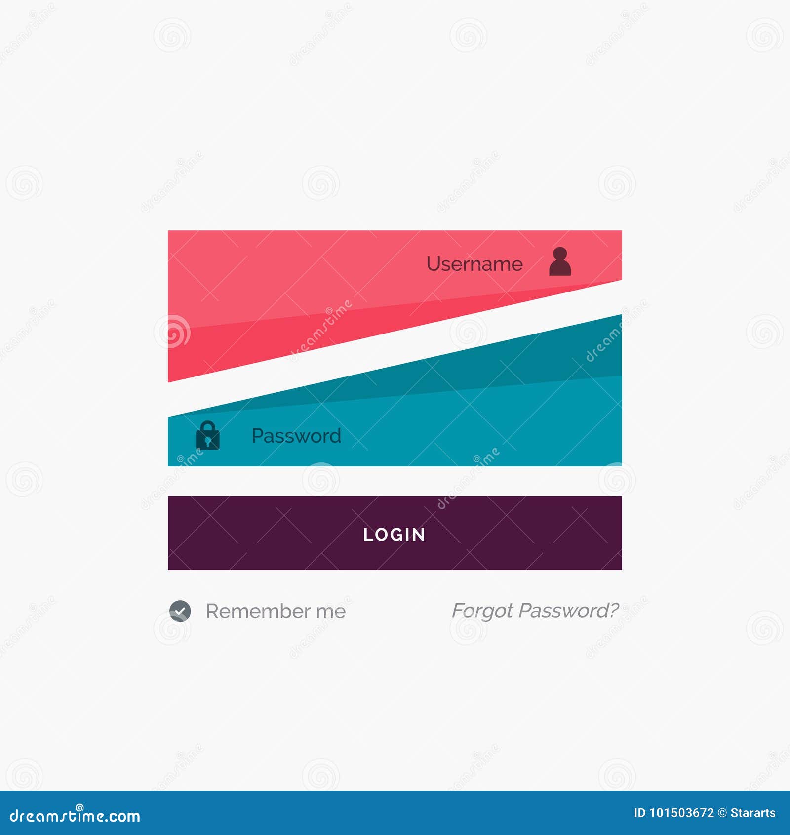 Creative User Login Design for Website and Mobile Application Stock ...