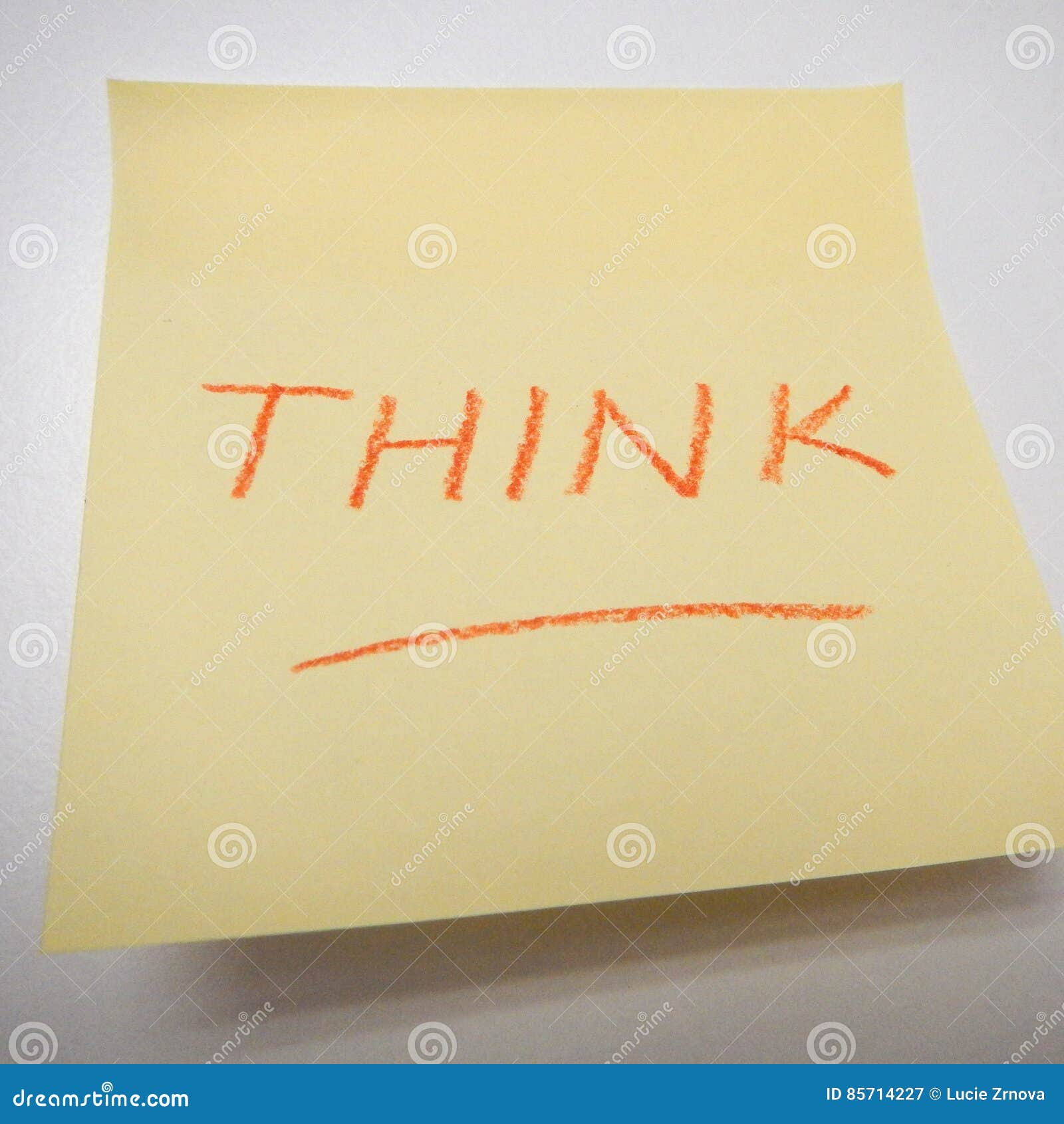 Creative Using of Yellow Reminder Stickers Stock Image - Image of note ...