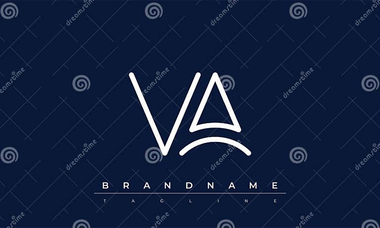 Creative VA Letter Initial Logo Vector Image Stock Vector ...