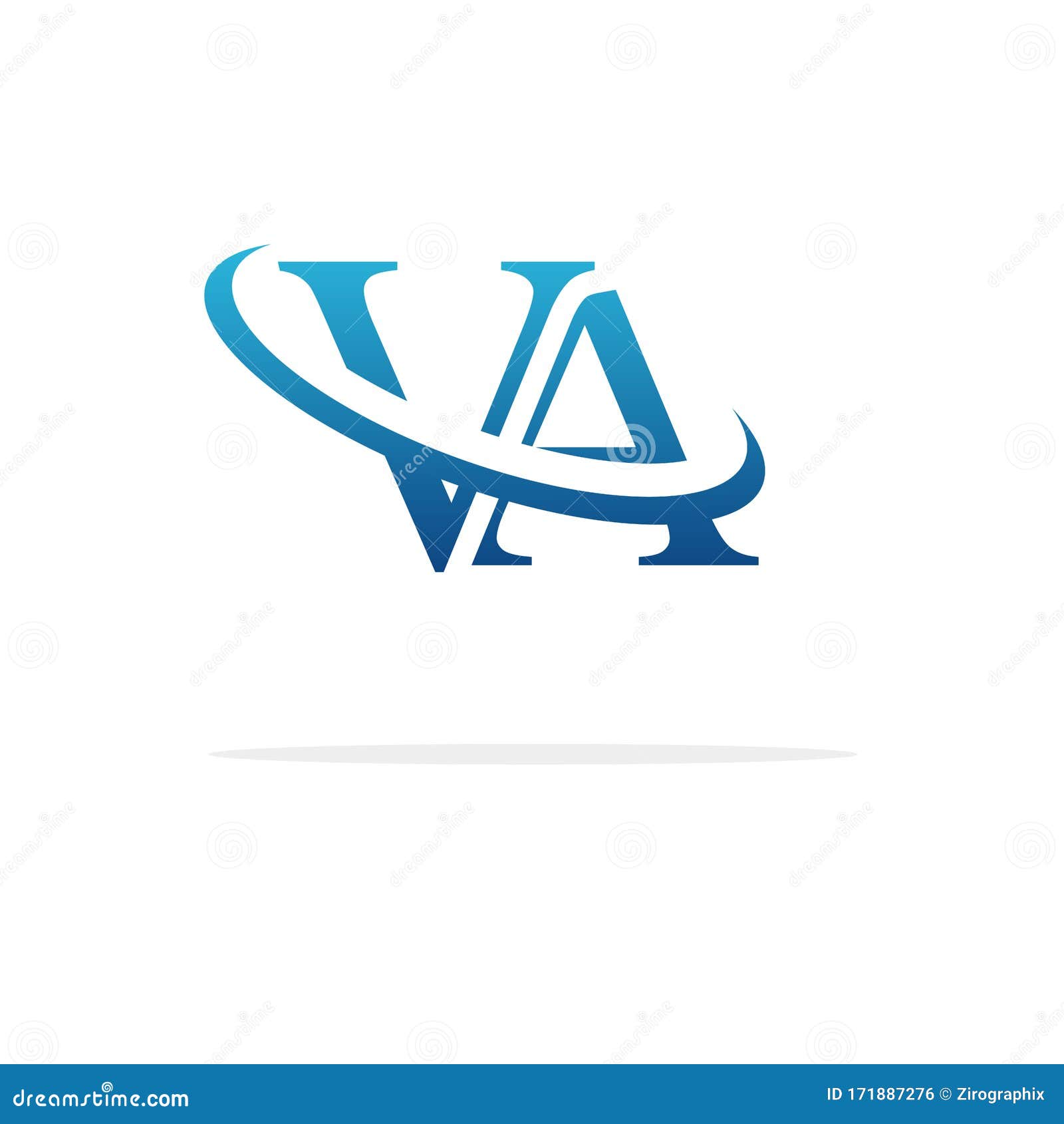 Creative VA Logo Icon Design Stock Vector - Illustration of vector ...