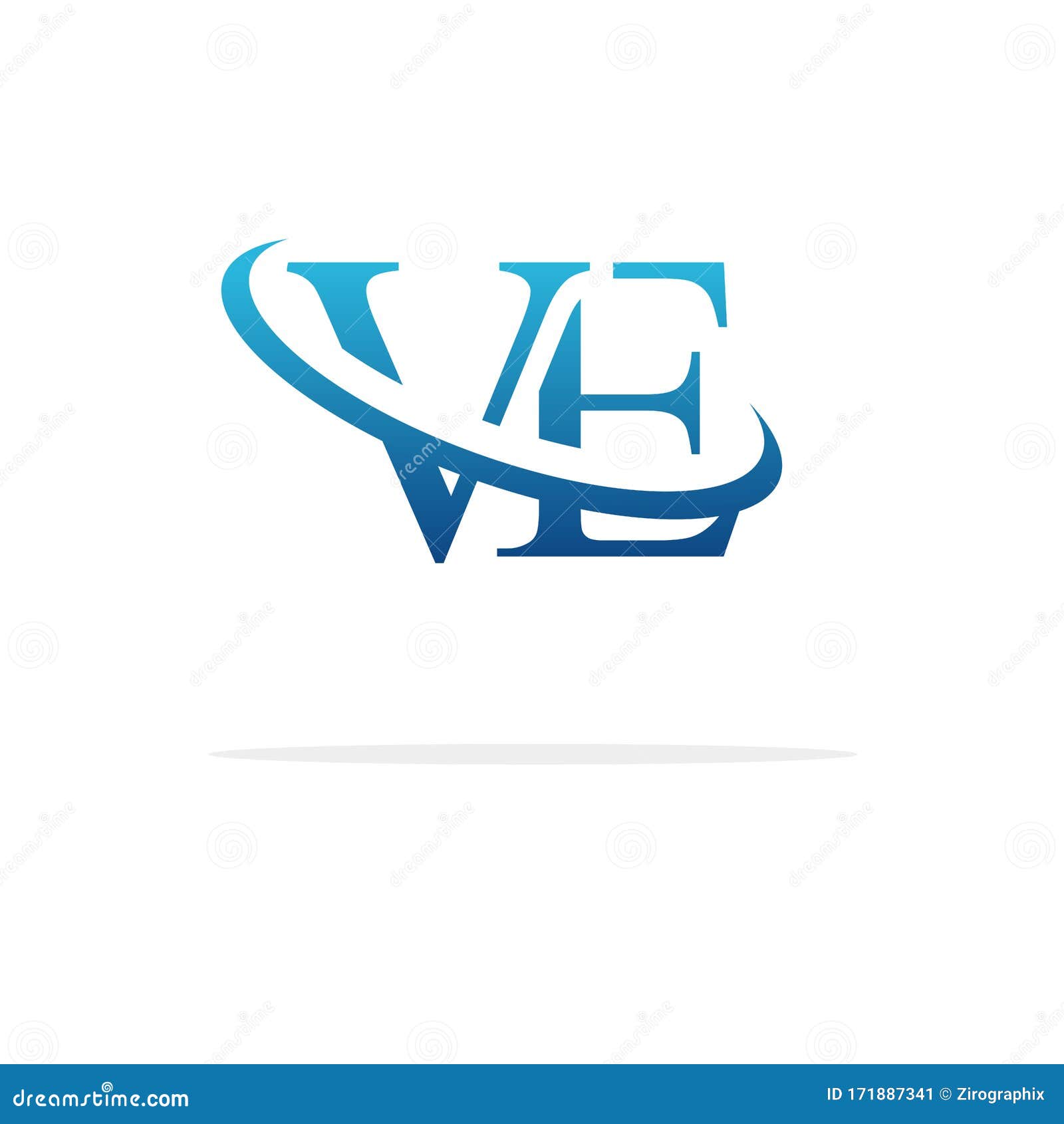 Creative VE Logo Icon Design Stock Vector - Illustration of information ...