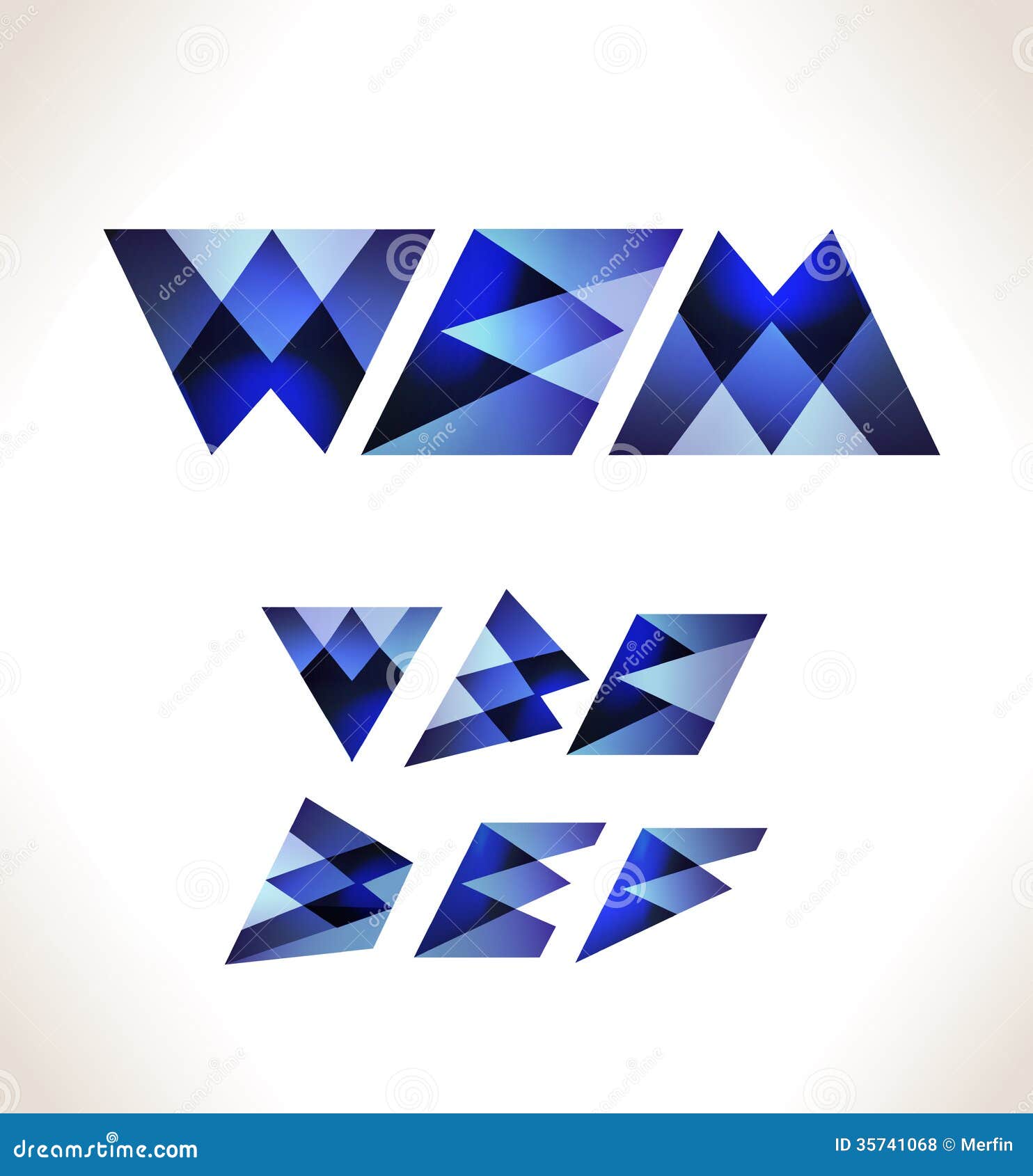 Creative Vector Alphabet Set Stock Vector - Illustration of stylish ...