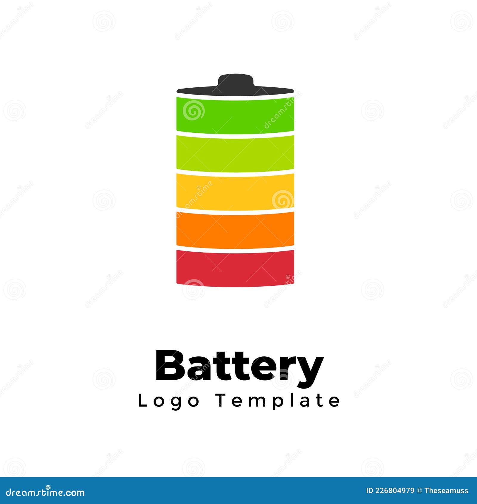 Creative Vector Battery Logo Template. Full Charge. Abstract Sign ...